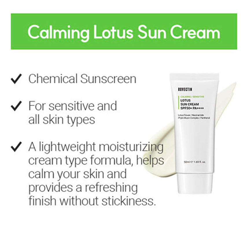 Calming Lotus Sun Cream SPF 50+ PA++++ — Yeppo®